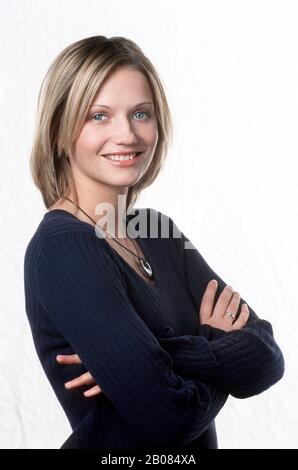 Doreen Jacobi, Schauspielerin und Model, und Kollege Stephan Ullrich ...