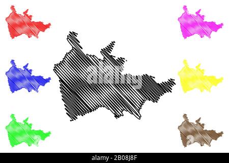 Thaba-Tseka District (Districts of Lesotho, Kingdom of Lesotho) map ...