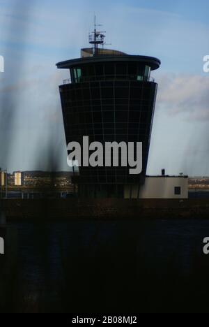 Aberdeen harbour control tower at Pocra Quay was designed by SMC Parr ...