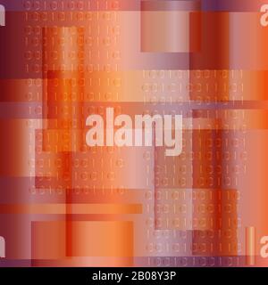 Binary Code And Geometric Shapes Stock Photo Alamy