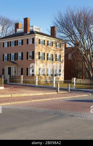 The Hawkes House in Salem, Massachusetts. Designed by Salem architect ...