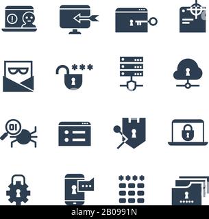 padlock. Flat modern web button and space for your text Stock Vector ...