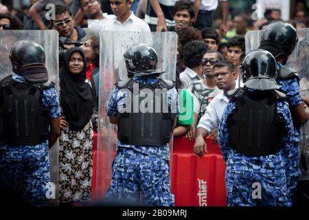 Protest in Maldives. This was against the removal of former Maldives ...