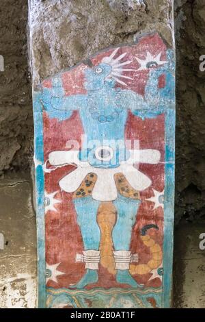 Palace of Cacaxtla archaeological site, Tlaxcala, Mexico, Central ...