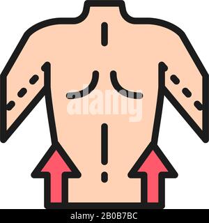 Plastic surgery color line icon. Pictogram for web page, mobile app ...