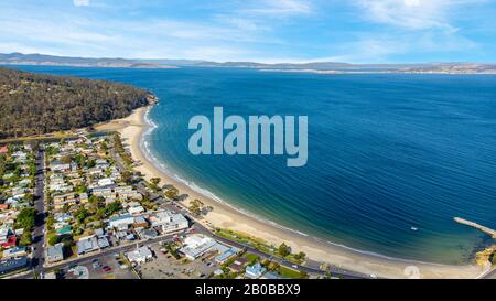 Aerial View of Kingston Beach Tasmania Stock Photo - Alamy