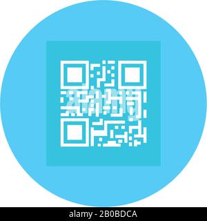 classic qr code in frame circular Stock Vector Image & Art - Alamy