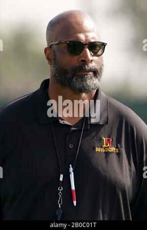 LA Wildcats coach Winston Moss during practice, Wednesday, Feb. 19 ...