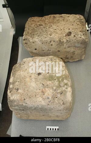 Building fragment of tuff stone, building fragment, stone, tuff, 40 x ...