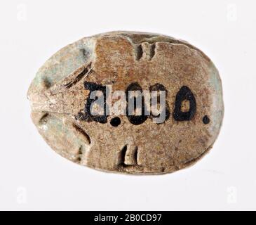 scarab, Scarab with detailed cut back, legs in high relief. Abdominal ...