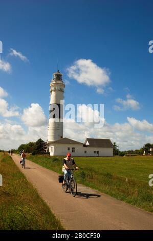 Kampen Lighthouse on the North Frisian island of Sylt, Nordfriesland ...