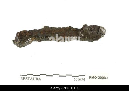 The Netherlands Middle Ages, rod, with eye, iron, 7.4 x 2.0 cm, x, The ...