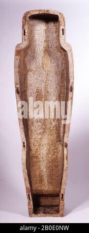 Egypt, mummy box, inner box, wood, polychromy, 22 x 36 x 176 cm, Late ...