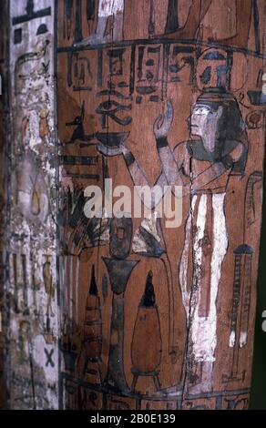 Egypt, mummy box, inner box, wood, polychromy, 61 x 50 x 185 cm, Third ...