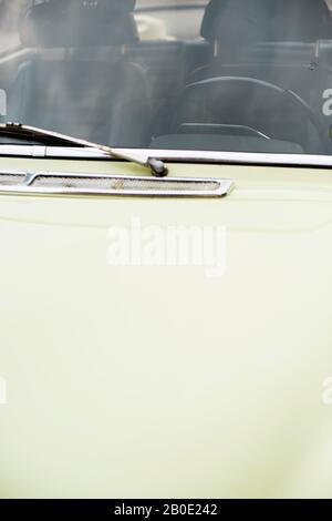 Windshield of vintage 1960s car Stock Photo - Alamy