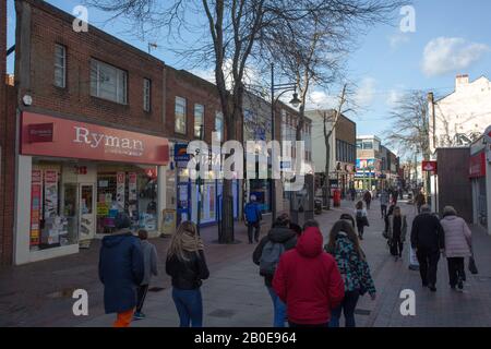 Chatham town centre Kent pedestrianised shopping area UK Stock Photo ...