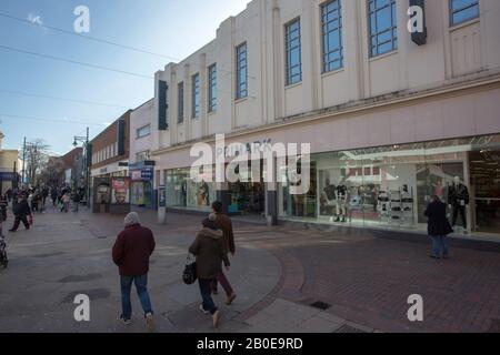 Chatham town centre Kent pedestrianised shopping area UK Stock Photo ...