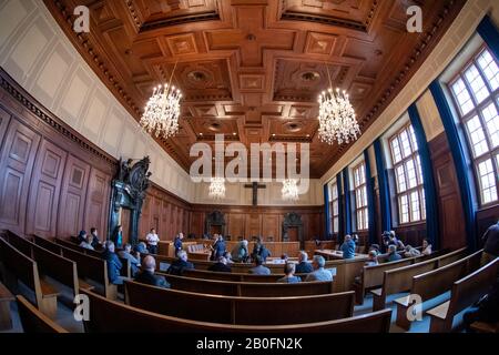 Courtroom 600 at the Palace of Justice in Nuremberg, Germany. Location ...