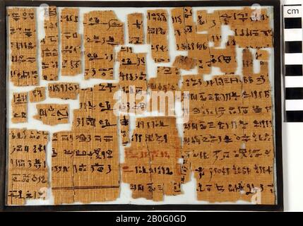Egypt, manuscript, hieratic, papyrus, 18 x 24 cm, Greco-Roman Period ...