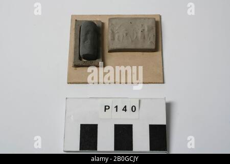 Sulfur casting and imprint of a Persian or Babylonian cylinder seal ...