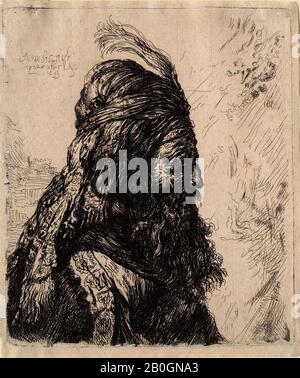 Pierre François Basan, The Third Oriental Head, 1733–1797, etching on ...