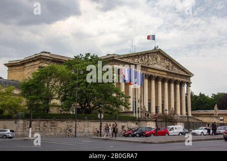 The French Parliament Assemblee Nationale (National Assembly) building ...