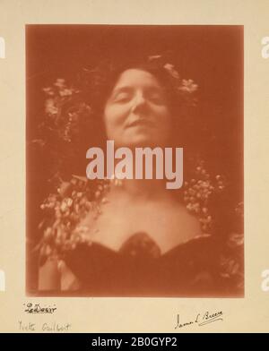 James L. Breese, "Le Desir": Portrait of Yvette Guilbert, 1896, carbon ...