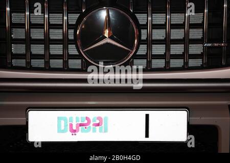 car license plate Dubai, United Arab Emirates. Photo by Willy Matheisl ...