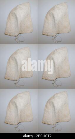 Cap, French, 18th century, French, linen Stock Photo - Alamy