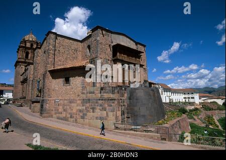 PERU, CUZCO, SANTO DOMINGO MONASTERY, BUILT ON THE TEMPLE OF THE SUN ...