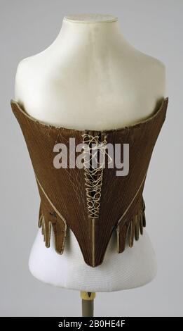 Corset ca. 1780 British. Corset. British. ca. 1780. cotton, flax, wood ...