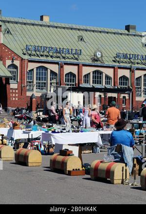 Flea market, Hietalahden tori, Hietalahti market square, Helsinki ...