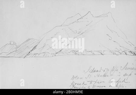 Island off Cape Sunium (from Sketchbook) 1904 Mary Newbold Sargent ...