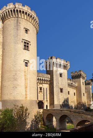 The medieval castle Château de Tarascon of the good king René in ...