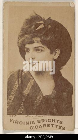 Card 657 from the 'Actors and Actresses' series depicts Miss Hart, part ...