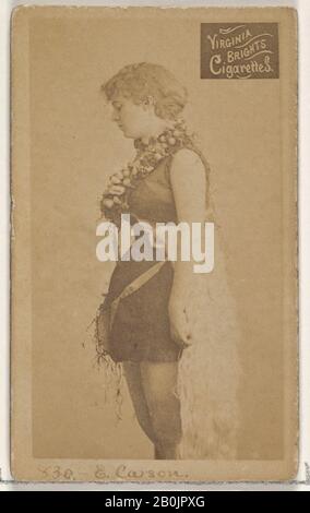 Emma Carson, from the Actresses series (N203) issued by Wm. S. Kimball ...