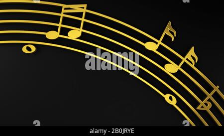classical music background with music notes on white background for ...