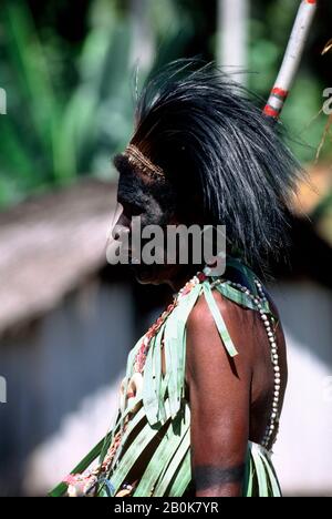PAPUA NEW GUINEA, MOROBE, EWARE VILLAGE, TRADITIONAL SING-SING DANCES ...
