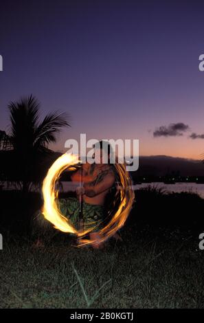 Samoan Fire Dance Stock Photo - Alamy