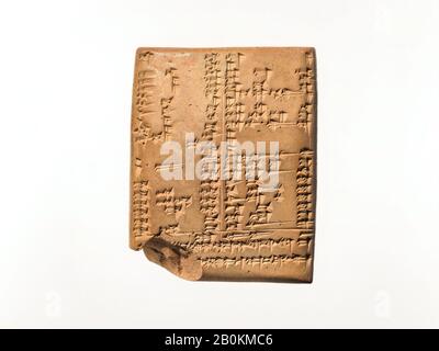 Cuneiform tablet: Late Babylonian grammatical text ca. late 1st ...