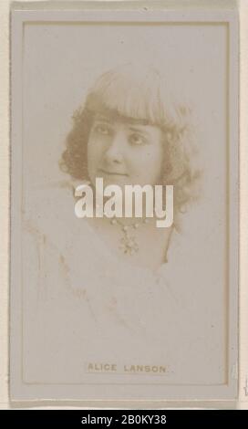 Alice Lanson, from the Actresses series (N245) issued by Kinney ...