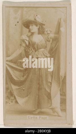 Lydia Page, from the Actresses series (N245) issued by Kinney Brothers ...