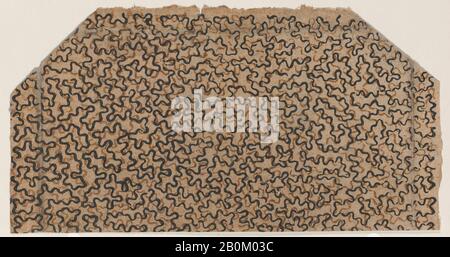 Sheet with overall pattern of squiggly lines 1940 by Anonymous Stock ...