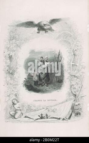 Jeanne, the Redhead, from "The Songs of Beranger" 1959 by Fournier ...