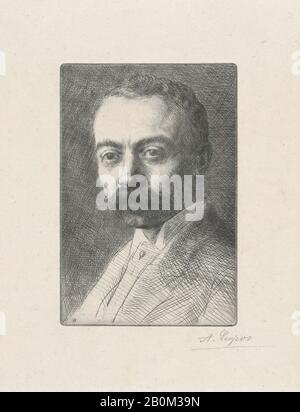 Portrait of Edward D. Adams from a Trial Plate 1921 by Alphonse Legros ...