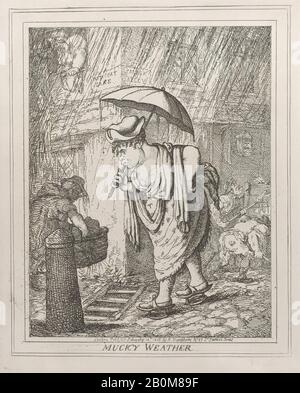 Muck'y Weather February 10, 1812 Thomas Rowlandson Later state of "Wet ...