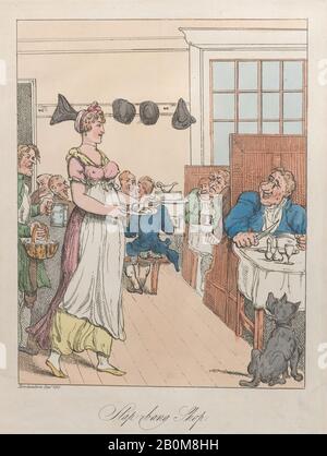 Slap-Bang Shop 1815 by Thomas Rowlandson Stock Photo - Alamy