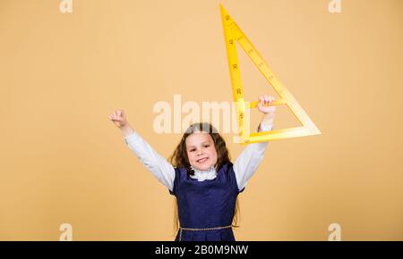 measuring and sizing. education for child. mathematics. cheerful teen ...