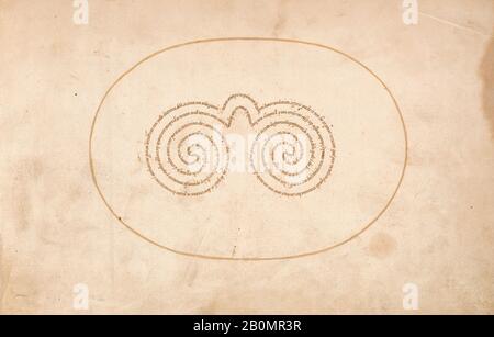 Micrographic Design in the Shape of a Pair of Glasses early 17th ...