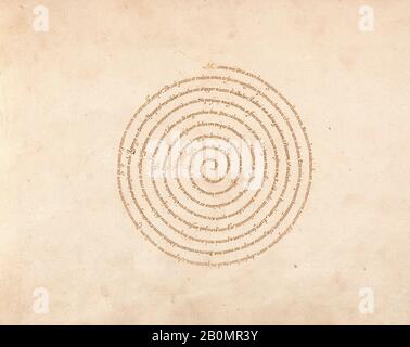 Micrographic Design in the Shape of a Spiral early 17th century ...